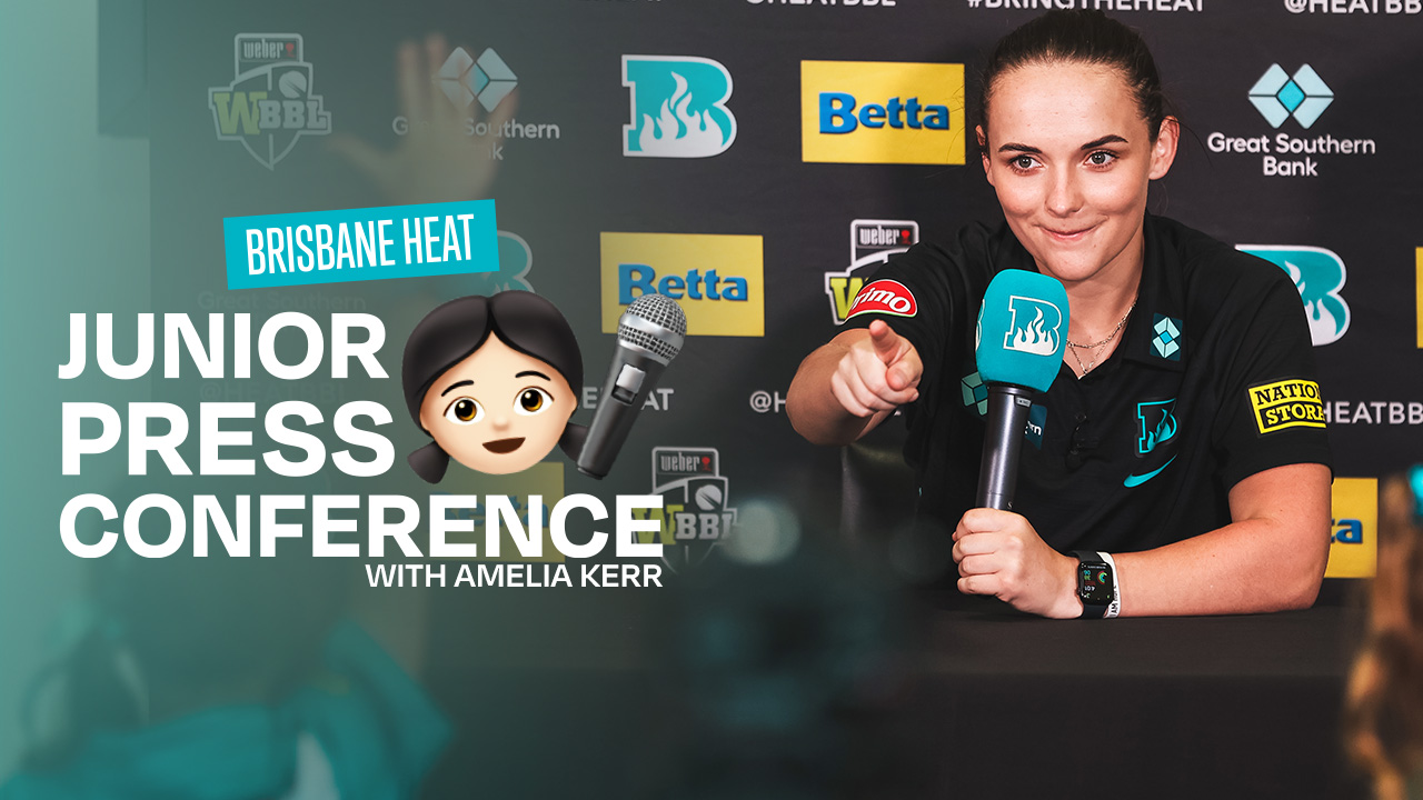 Amelia Kerr in an Unusual Press Conference 🎤🤣 | Brisbane Heat